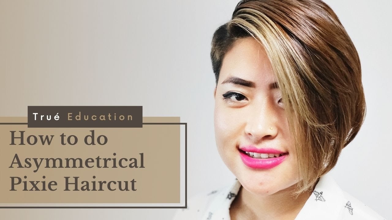 How To Cut Asymmetrical Pixie Haircut Short Pixie Hairstyles Step 2982