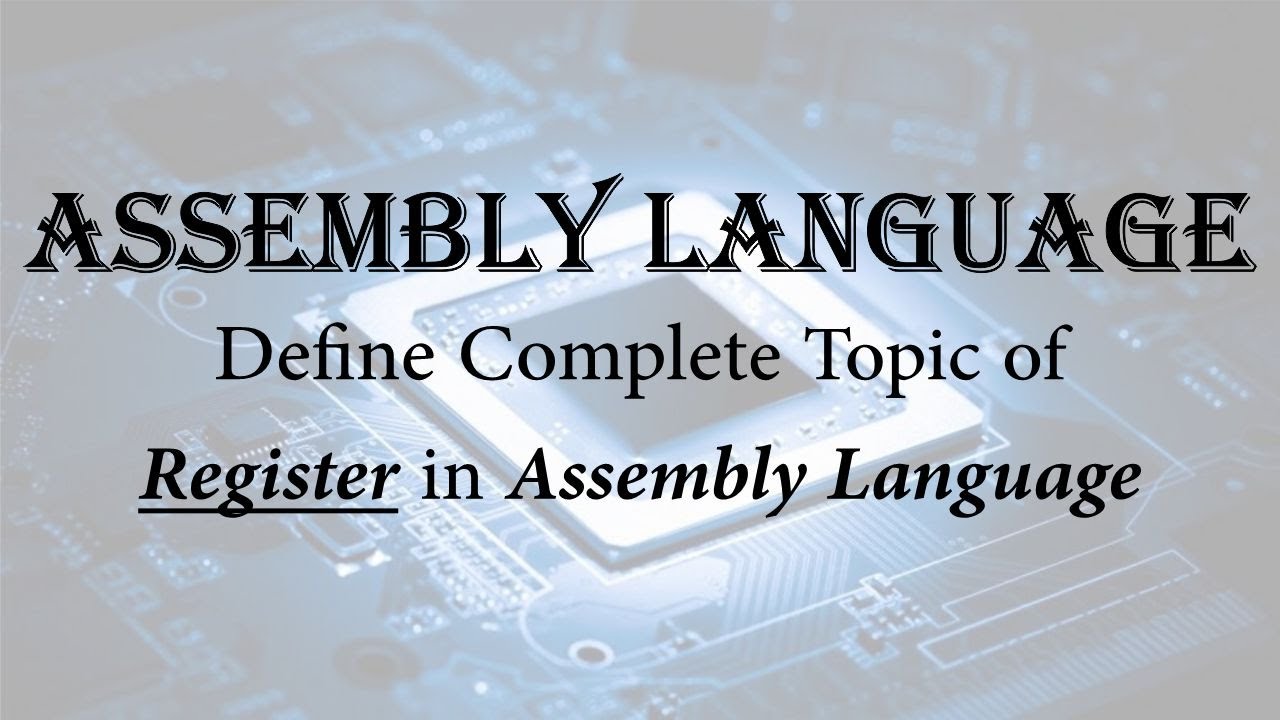 Registers In Assembly Language Complete Tutorial Aseer Tutorials