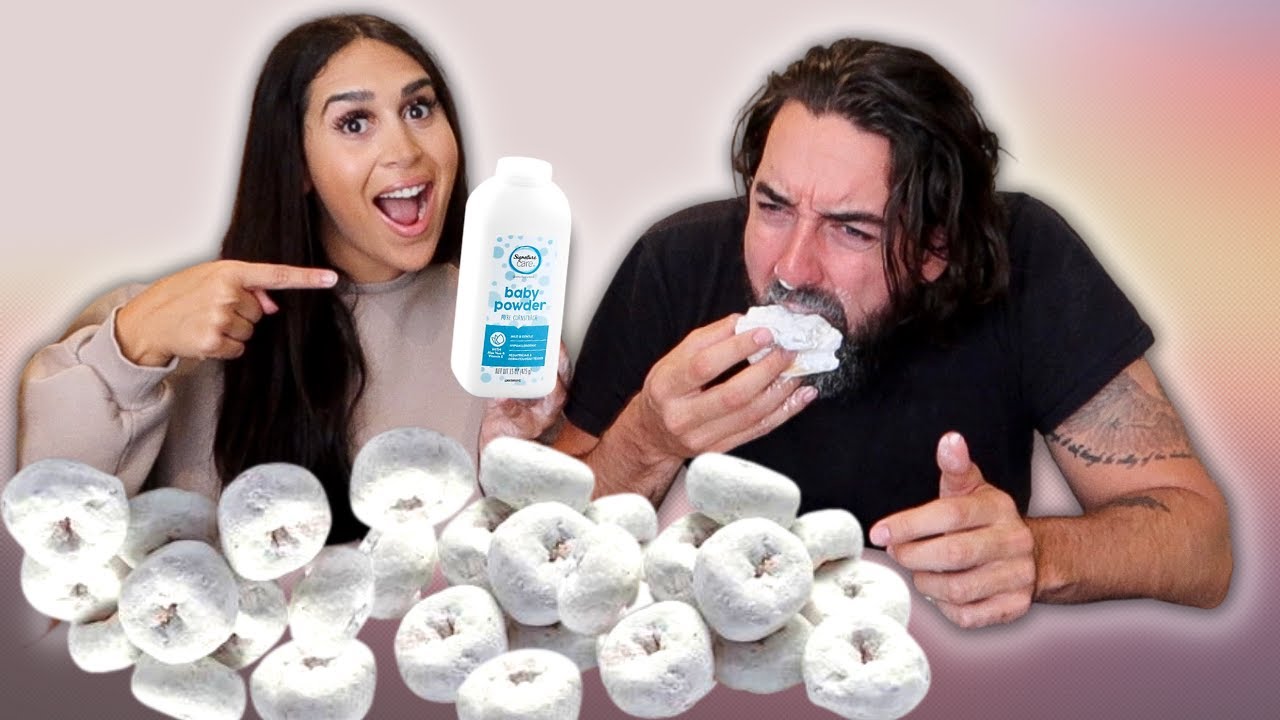 BABY POWDER DOUGHNUT PRANK - YouTube