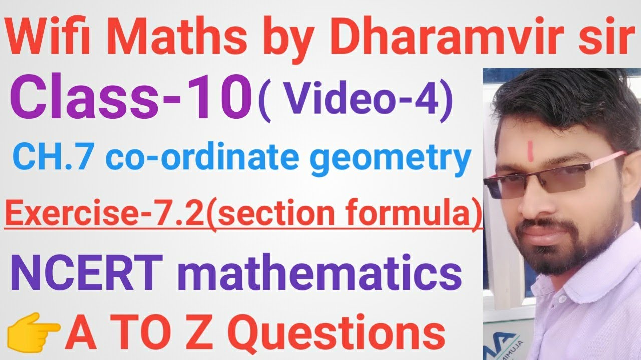 Class 10 maths chapter 7||chapter 7 co-ordinate geometry||exercise 7.2 ...