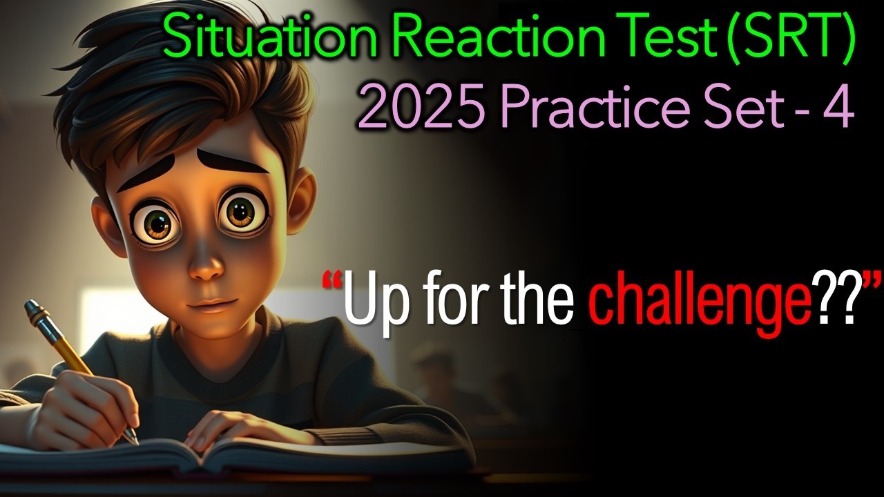 Situation Reaction Test (SRT) Practice Set 4 | Ultimate Guide for SSB ...