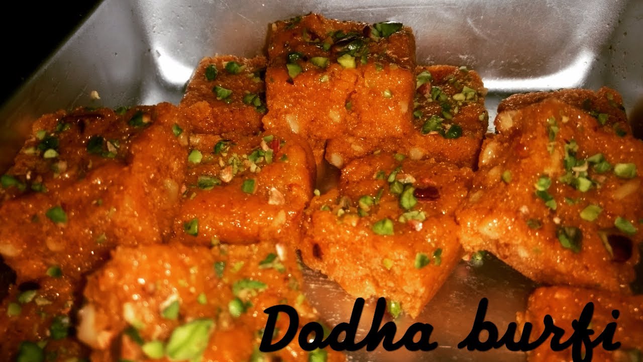 Dodha Burfi | Nutty Soft Milk Fudge | DODHA BURFI RECIPE IN HINDI WITH ...