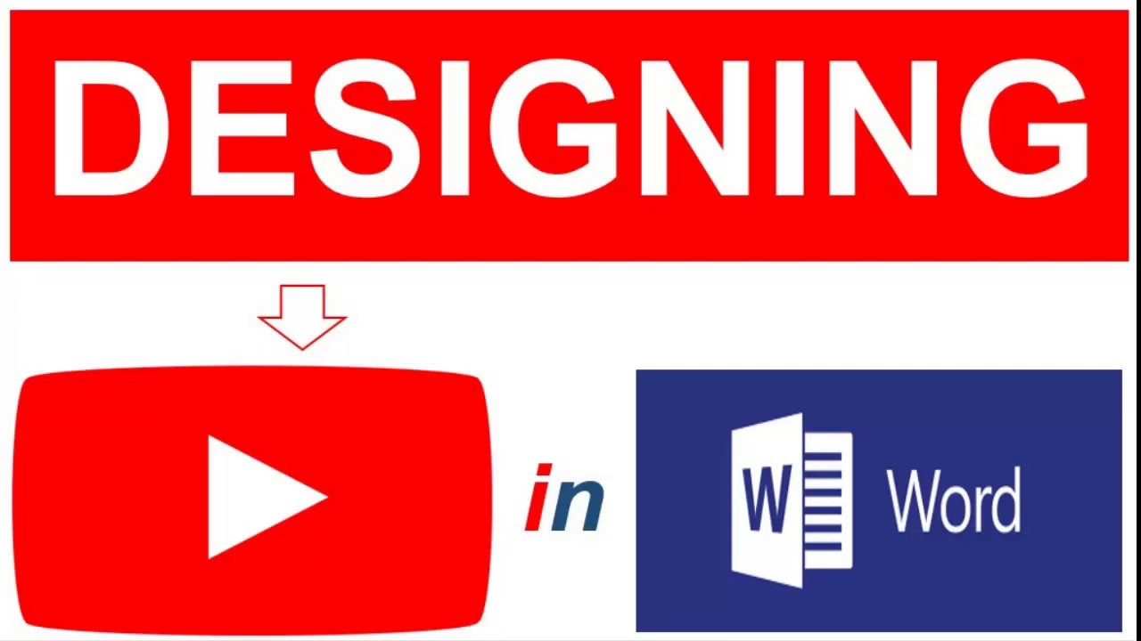 YouTube Play Button Logo Design in MS Word - YouTube