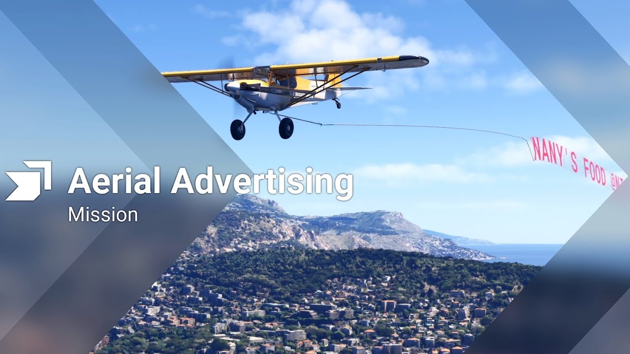 Microsoft Flight Simulator 2024 • Aerial Advertising Mission - YouTube