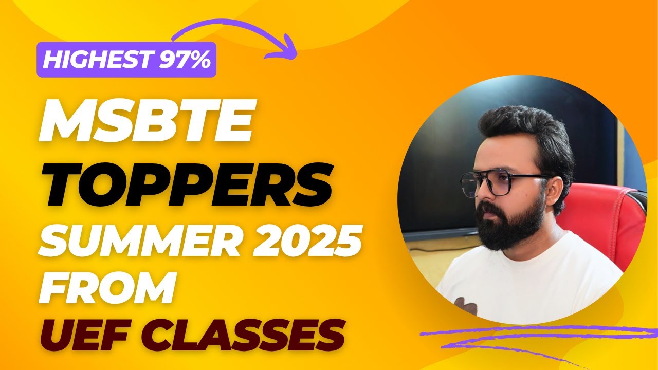 MSBTE Diploma Toppers Summer 2025 Exam From Our Online Course |Best ...