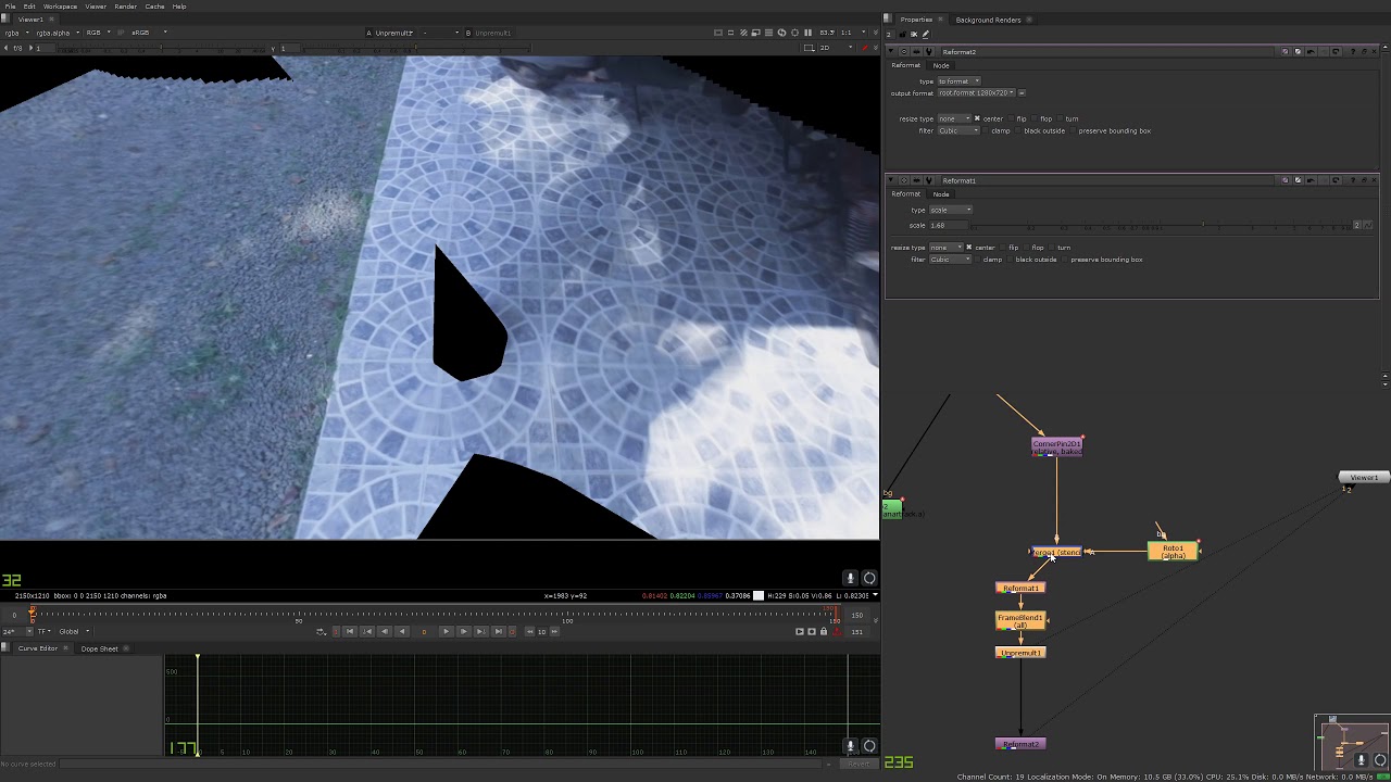 Nuke frameblend/unpremult cleanup trick. - YouTube