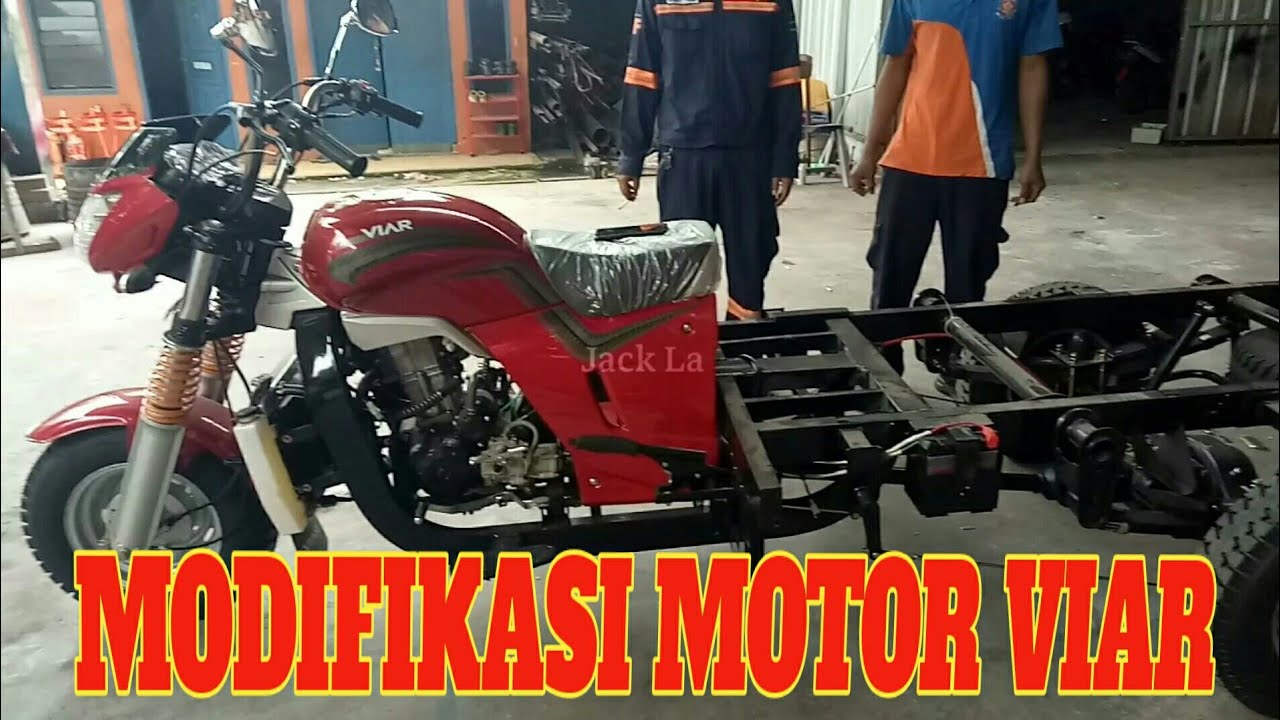 Modifikasi motor roda tiga merk viar jadi motor pemadam Part 1 - YouTube