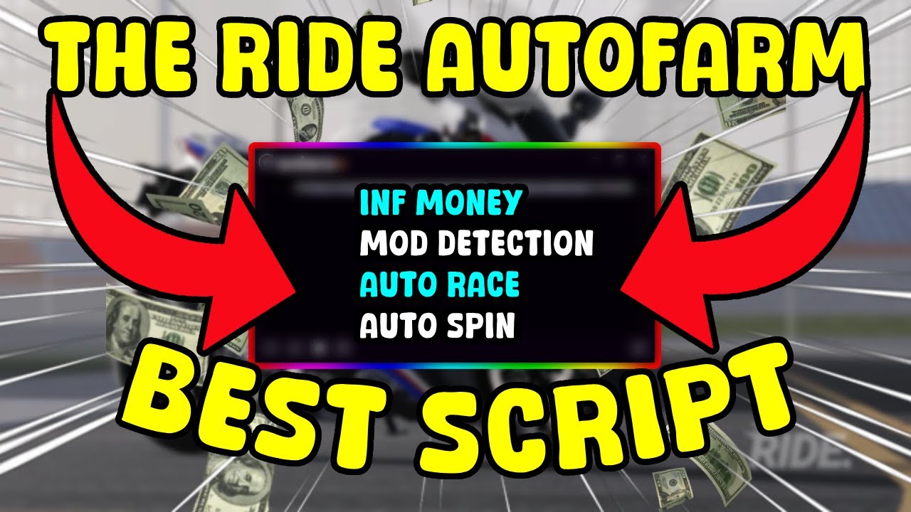 🏍Roblox The Ride🔥 Auto farm Script | OP Script | Auto Race | EASY MONEY ...