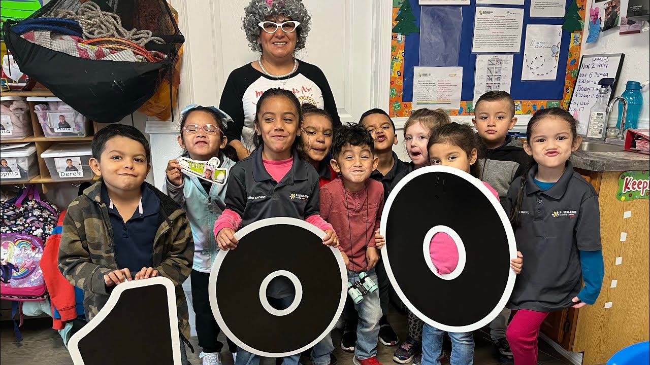 100 Days of school - Bumble Bee Sunland Park - YouTube