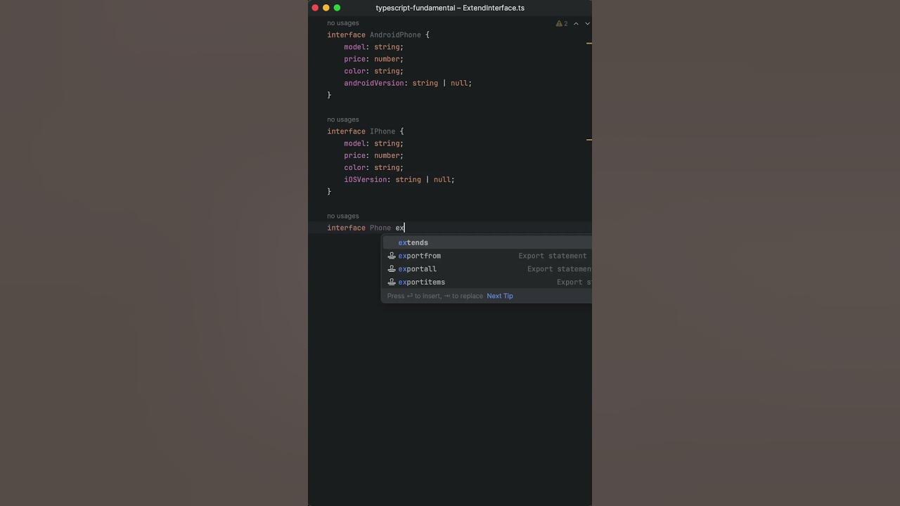 Typescript Extend Interface Youtube