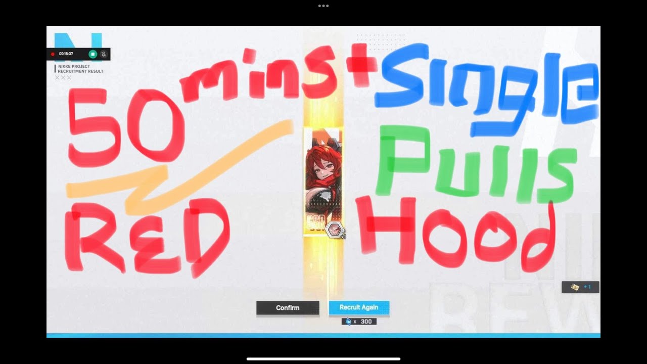 NIKKE 50mins SINGLE PULL DRAWS in Red Hood Special Banner and Social ...