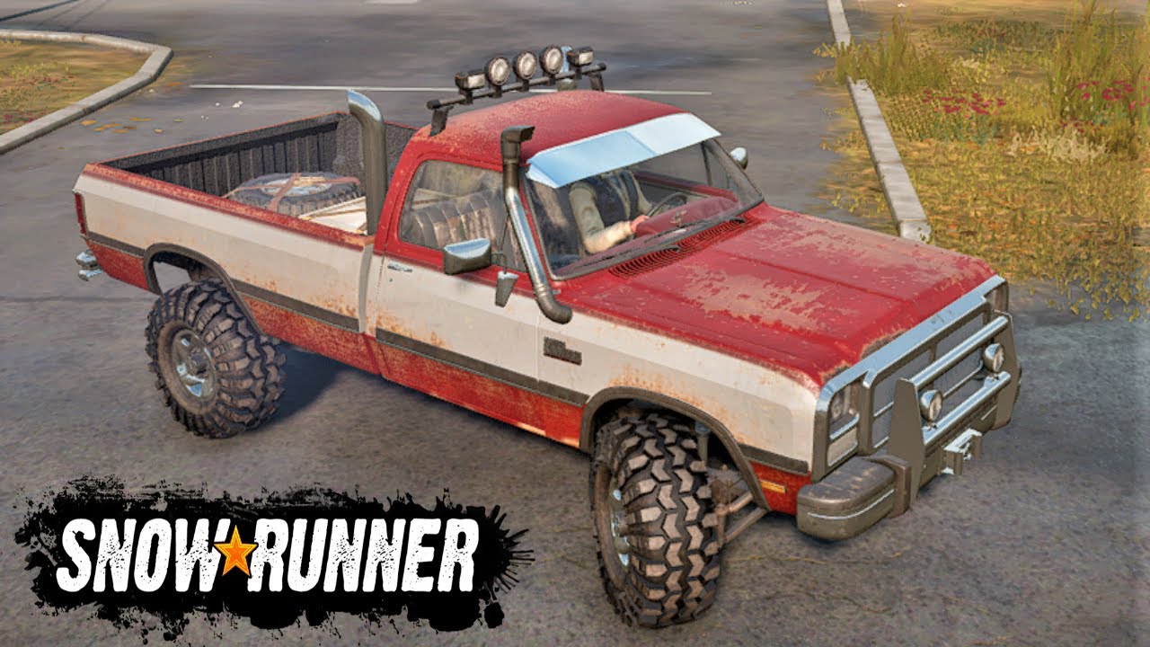 SNOWRUNNER 1993 DODGE RAM CUMMINS MOD REVIEW FIRST LOOK PC - YouTube