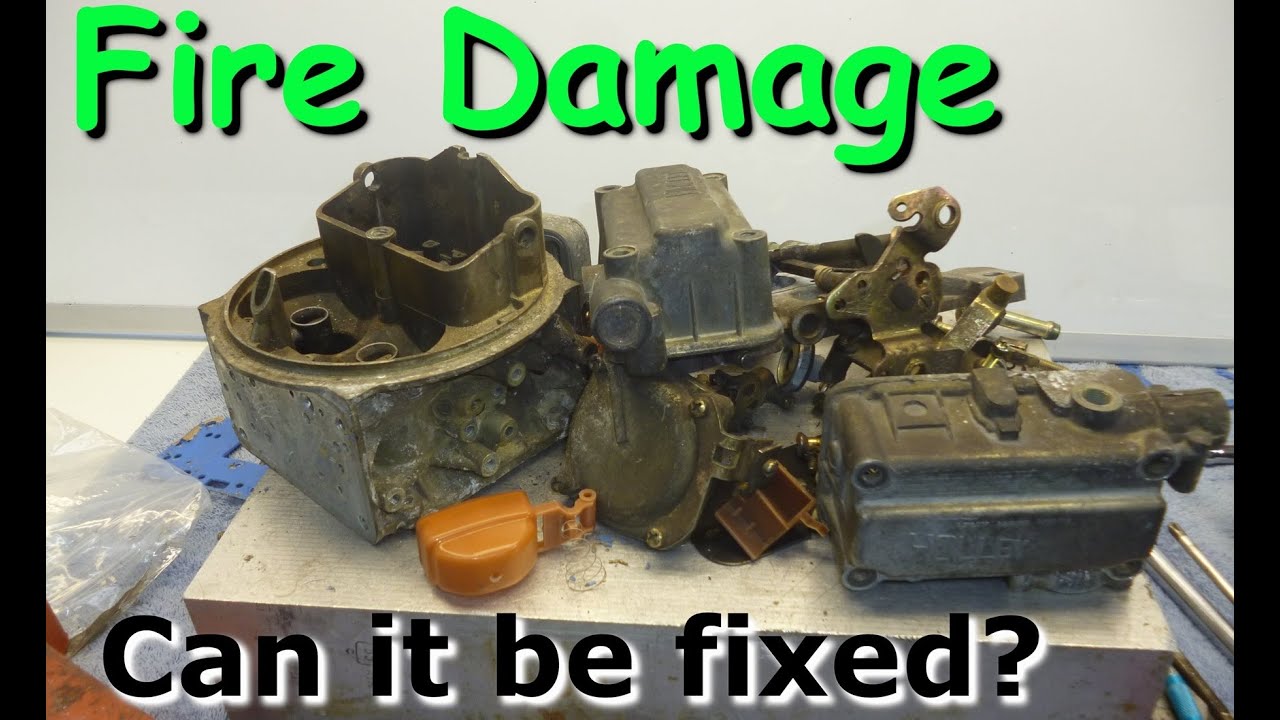 How to diagnose and fix fire damage in Holley 4 barrel carburettors ...
