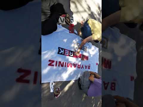 Okulda afiş yazma.Bayramınız mübarek olsun.