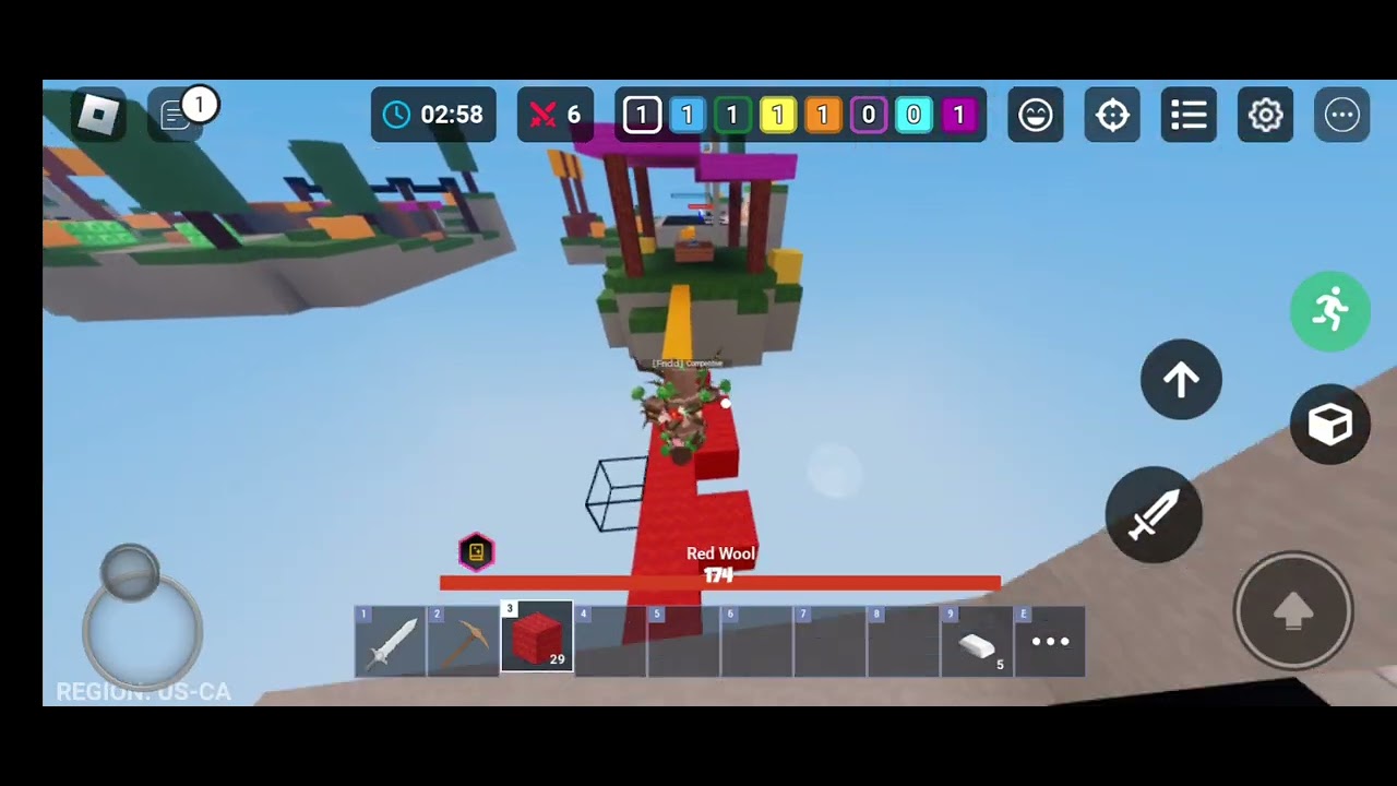 Bedwars Mobile Gameplay Roblox Bedwars Youtube