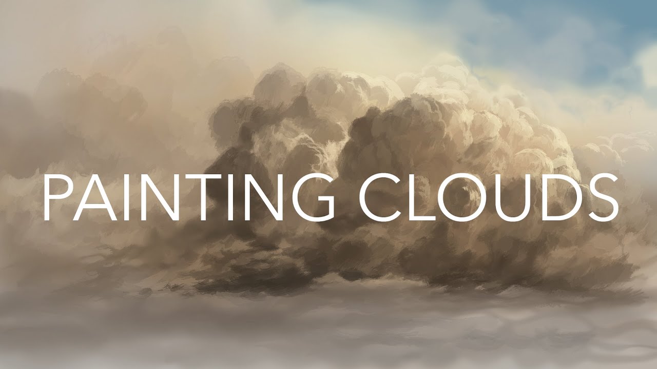 Photoshop painting tutorial - Clouds - YouTube