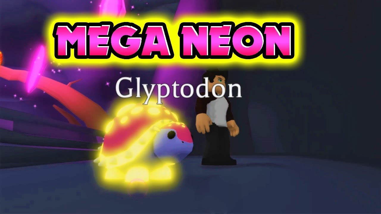 MAKING MEGA NEON GLYPTODON (Roblox Adopt Me) - YouTube