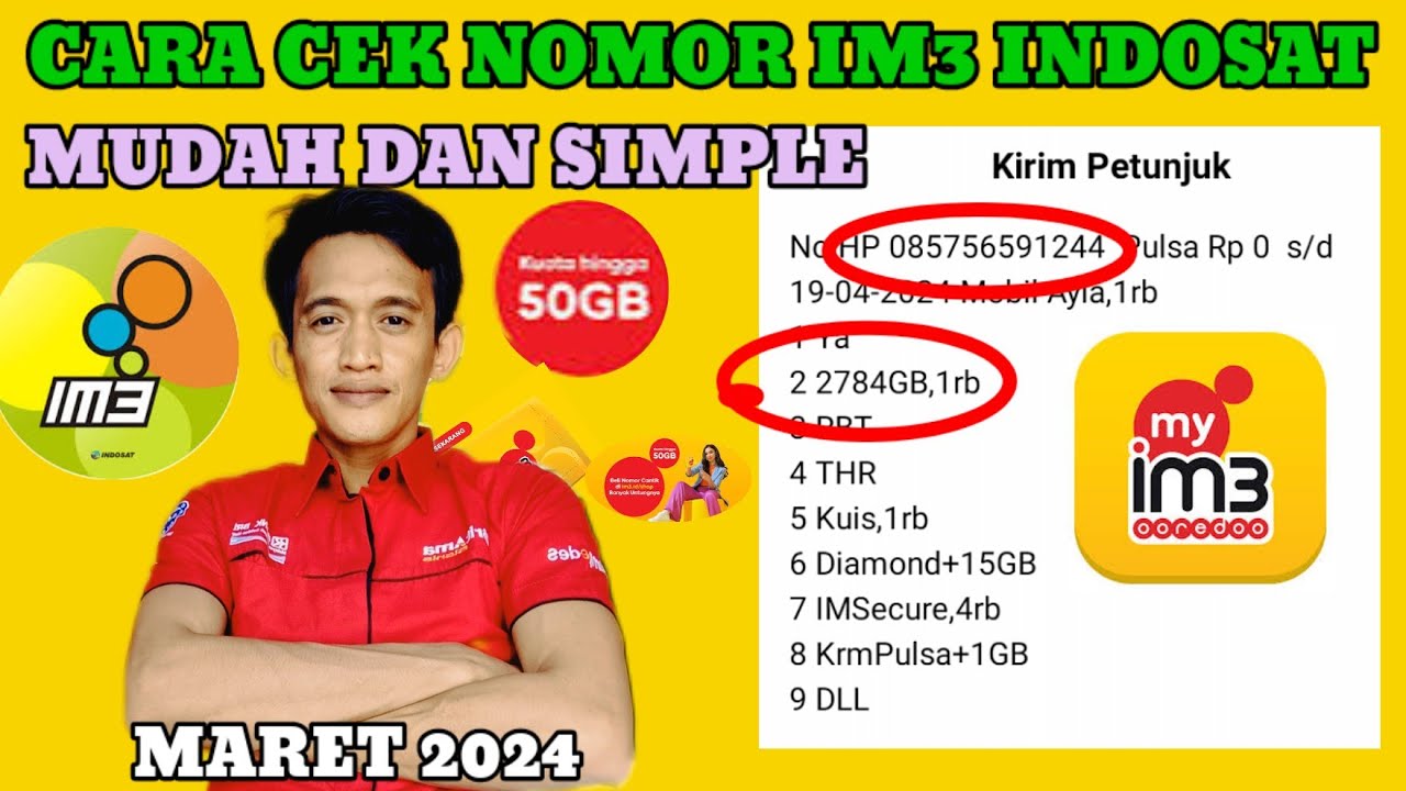 cara cek Nomor indosat im3 terbaru || kode dial cara cek nomor indosat ...