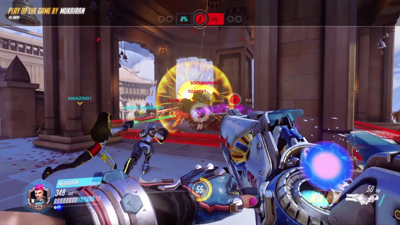 Overwatch: Origins Edition Zarya Highlight #4 - YouTube