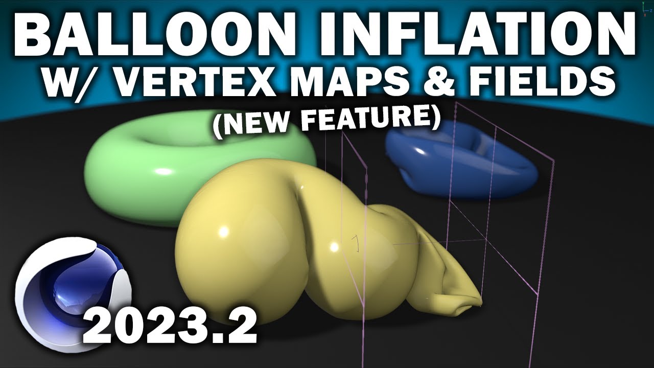 Cinema 4d 2023.2: Cloth Inflation with Vertex Maps/Fields (New Feature ...