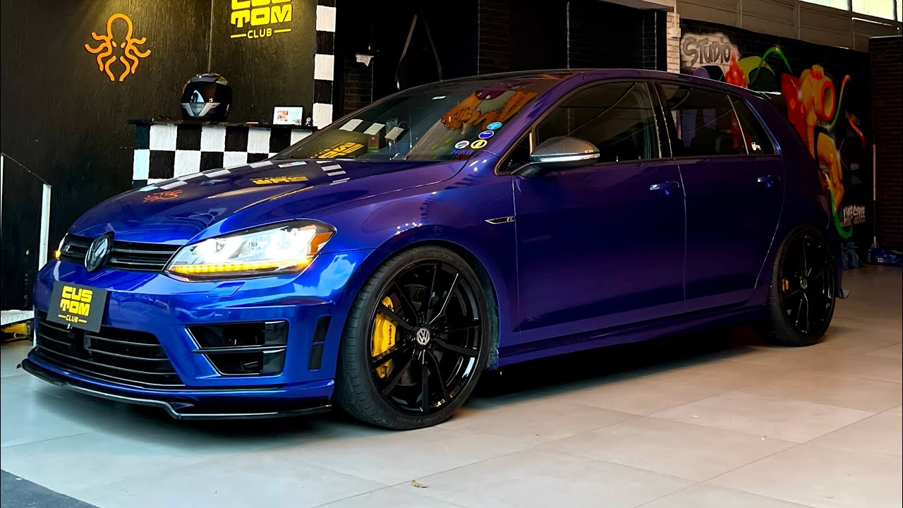 GOLF R 🇧🇷 Envelopamento completo “DEEP BLUE” nos cuidados da casa - YouTube