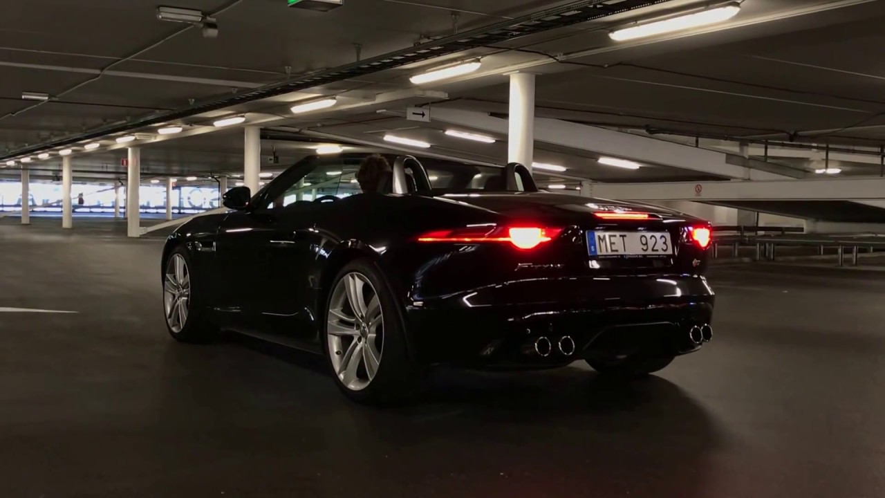 F-Type V8S Exhaust in Parking Garage (LOUD) - YouTube