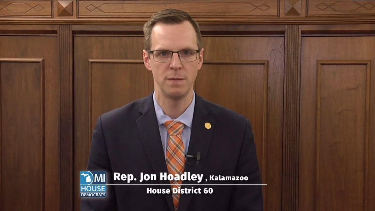 Rep. Jon Hoadley Gun Safety Legislation - YouTube