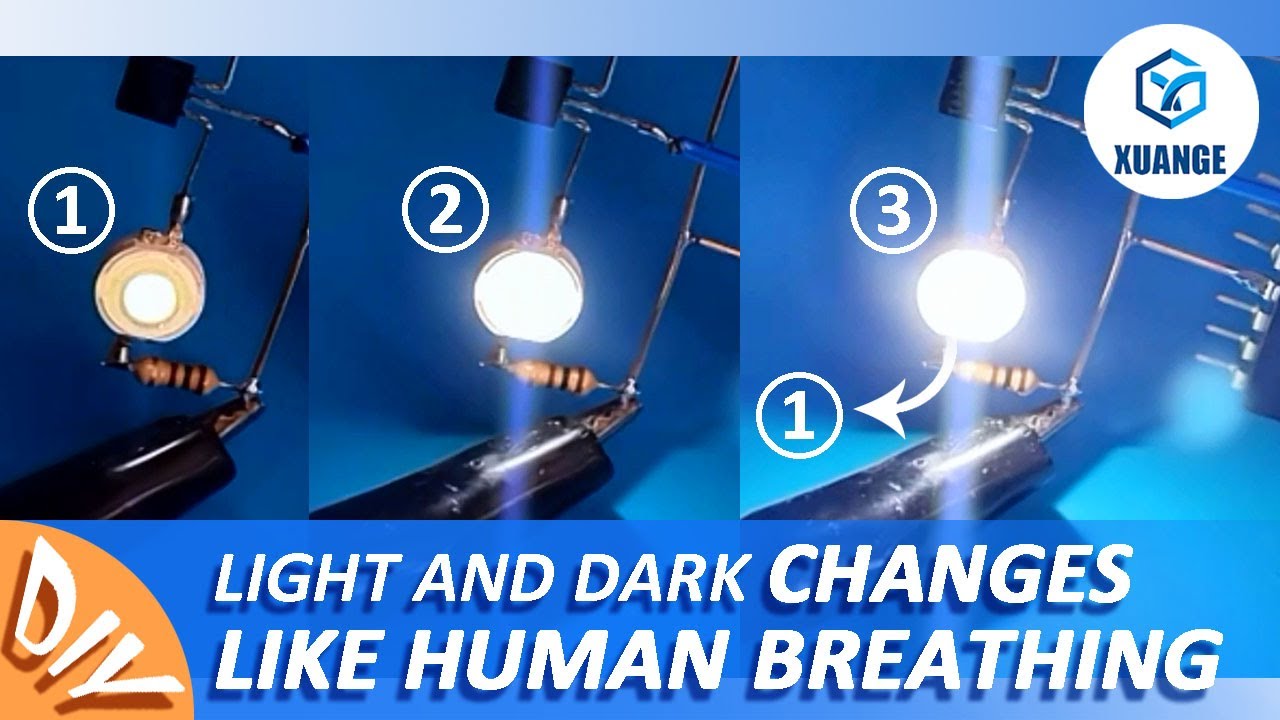 DIY breathing light | The light changes like human breathing ...