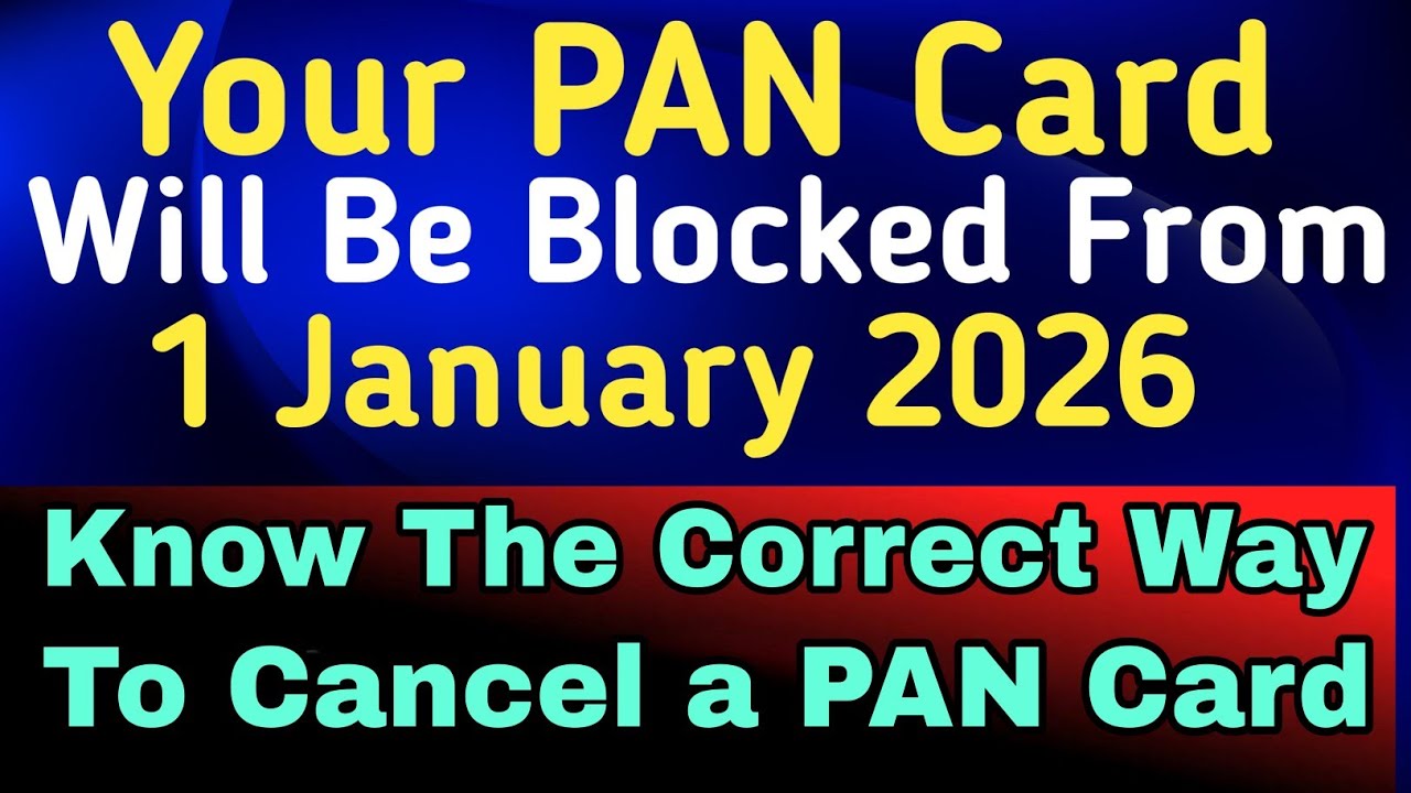 How To Cancel PAN Card | Surrender PAN Card | PAN Cancellation Process ...