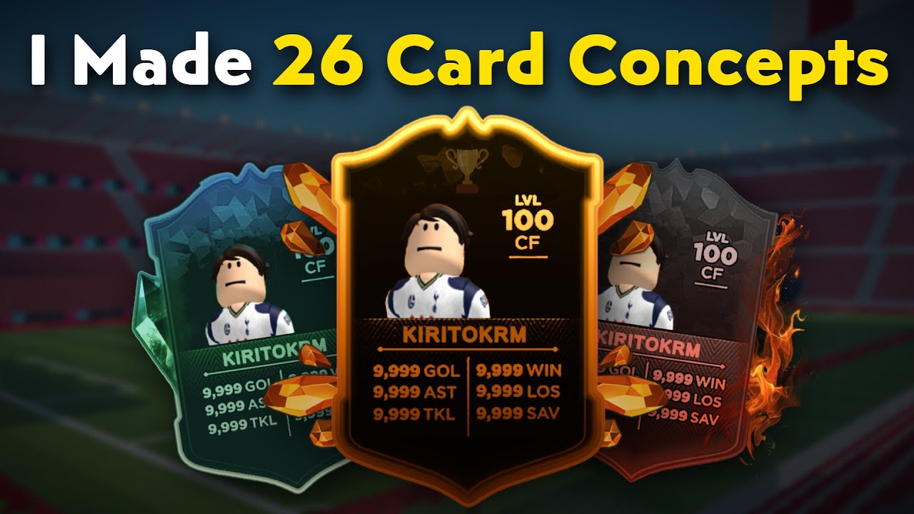 I Made 26 Card Concepts For Super League Soccer (Roblox SLS) - YouTube