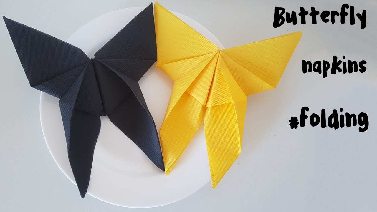 Butterfly Napkin Folding Napkin Folding Tutorial YouTube butterfly-napkin-folding-napkin-folding-tutorial-youtube