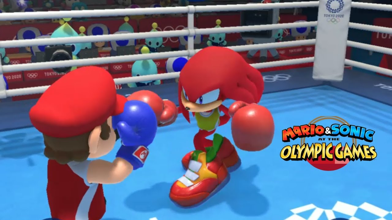 Mario & Sonic At The Olympic Games Tokyo 2020 Boxing Mario Vs Knuckles ...