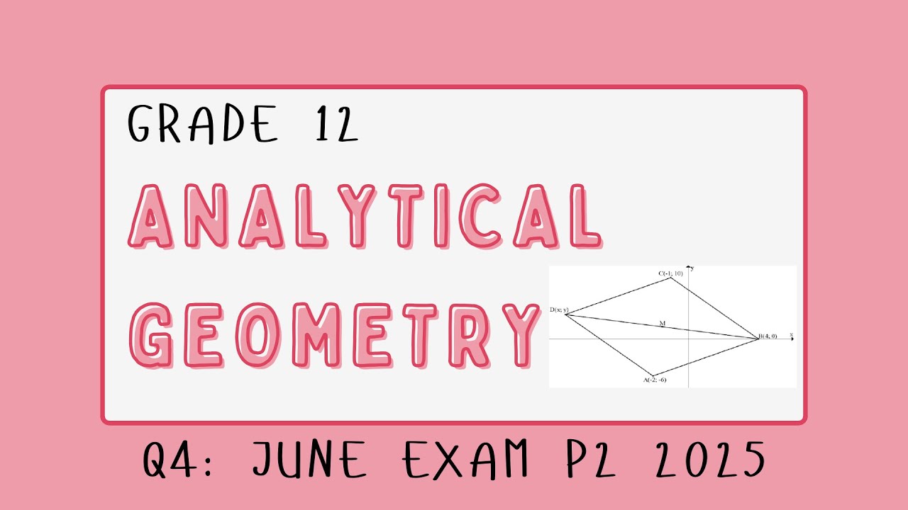 Grade 12: Q4 Analytical Geometry (June P2 2025) - YouTube