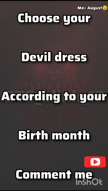 😈choose your devil dress acc to your birth month and comment me #short #shorts #dress #devil 😈 ...