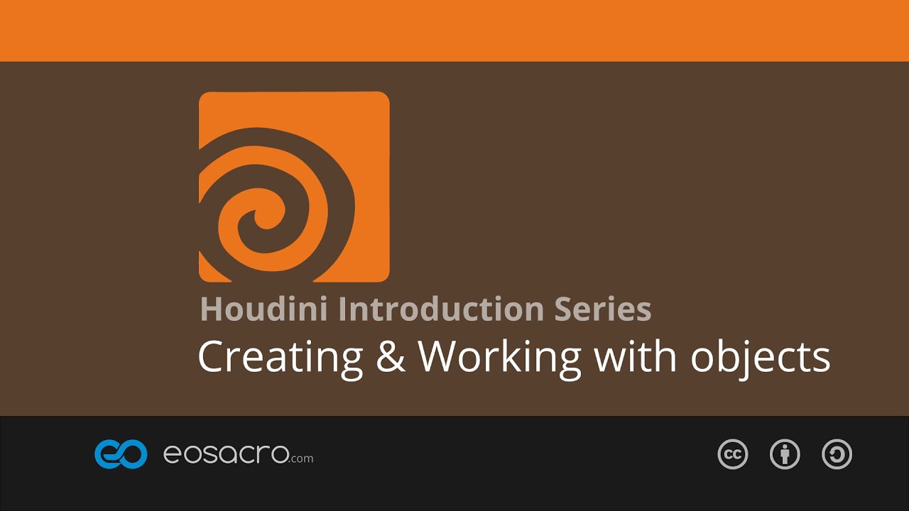 Houdini Intro 02 Creating And Working With Objects Youtube