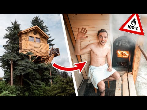Wir bauen eine SAUNA in 10m Höhe!