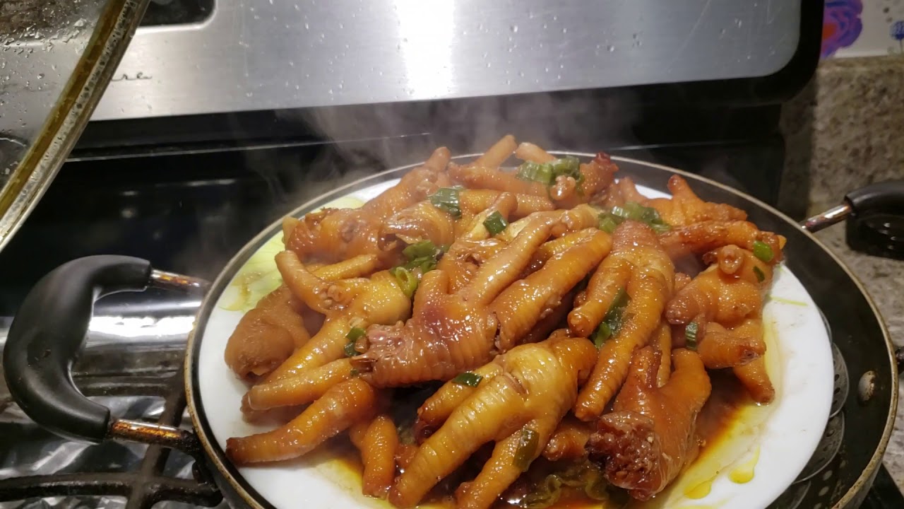 Steam Chicken feet. - YouTube