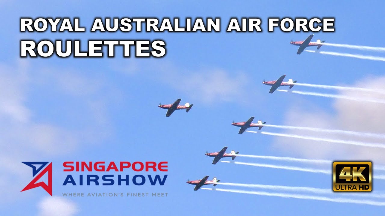 Singapore Airshow 2024 | Royal Australian Air Force (RAAF) Roulettes ...