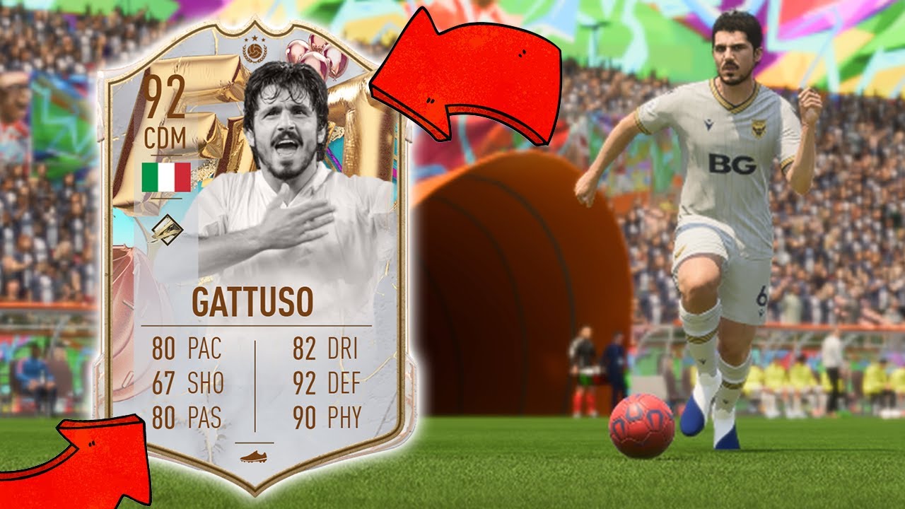 IS HE WORTH IT? 92 GENNARO GATTUSO FUT BIRTHDAY ICON SBC PLAYER REVIEW ...
