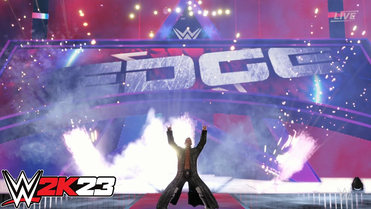 WWE 2k23 | Edge WrestleMania Entrance (60 FPS) - YouTube