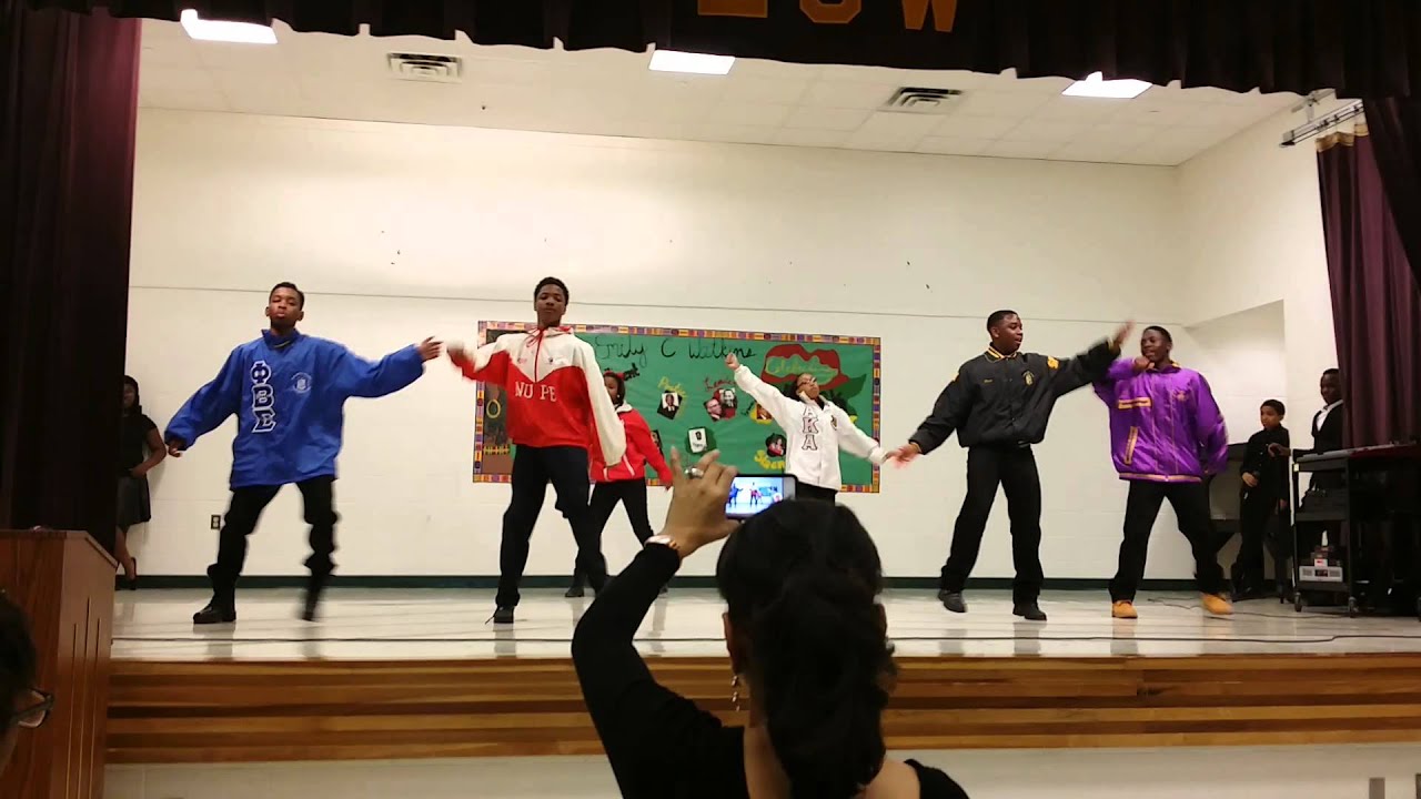 Emily C. Watkins Step Team Black History Program 2 - YouTube