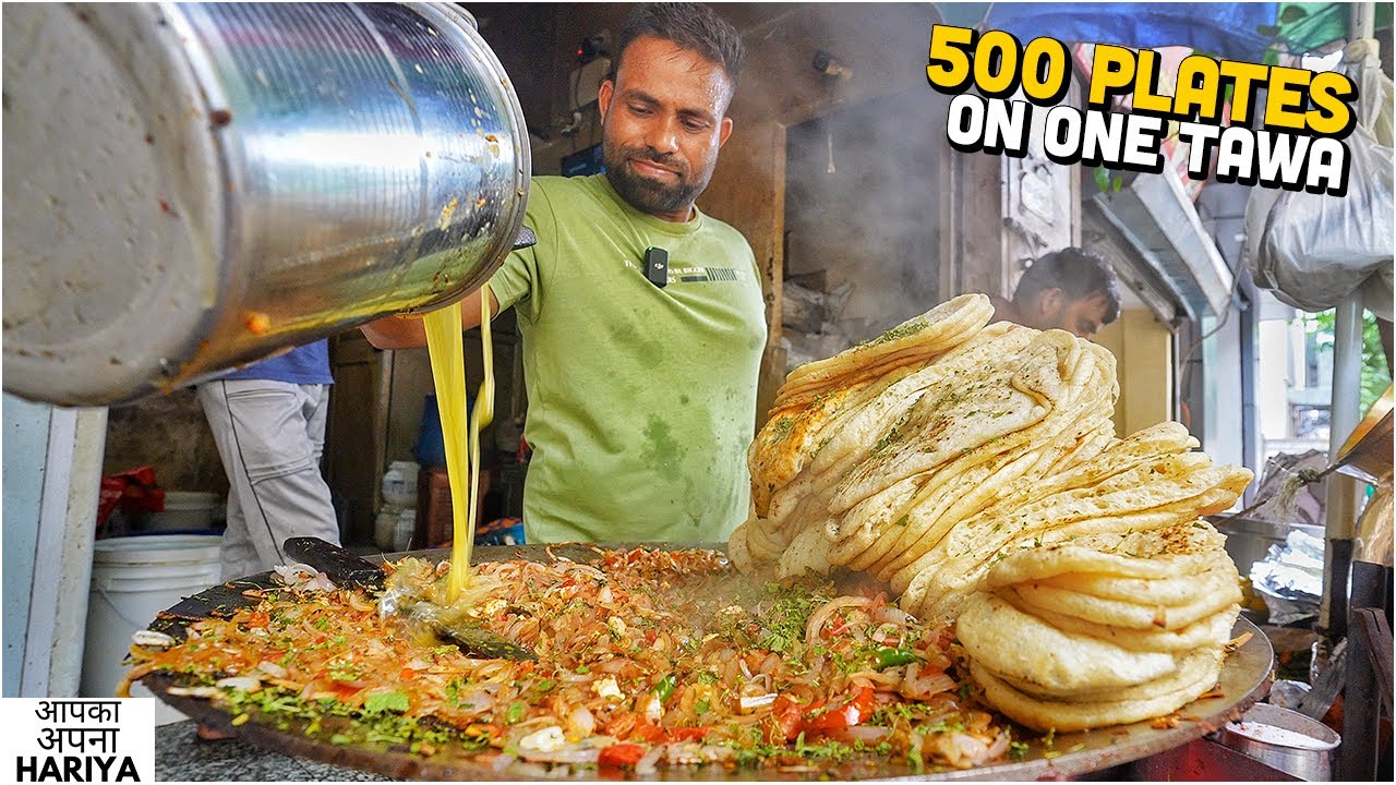 Delhi Street Food | MAYAPURI spl Butter Paneer Chole Kulche, Auto wale ...