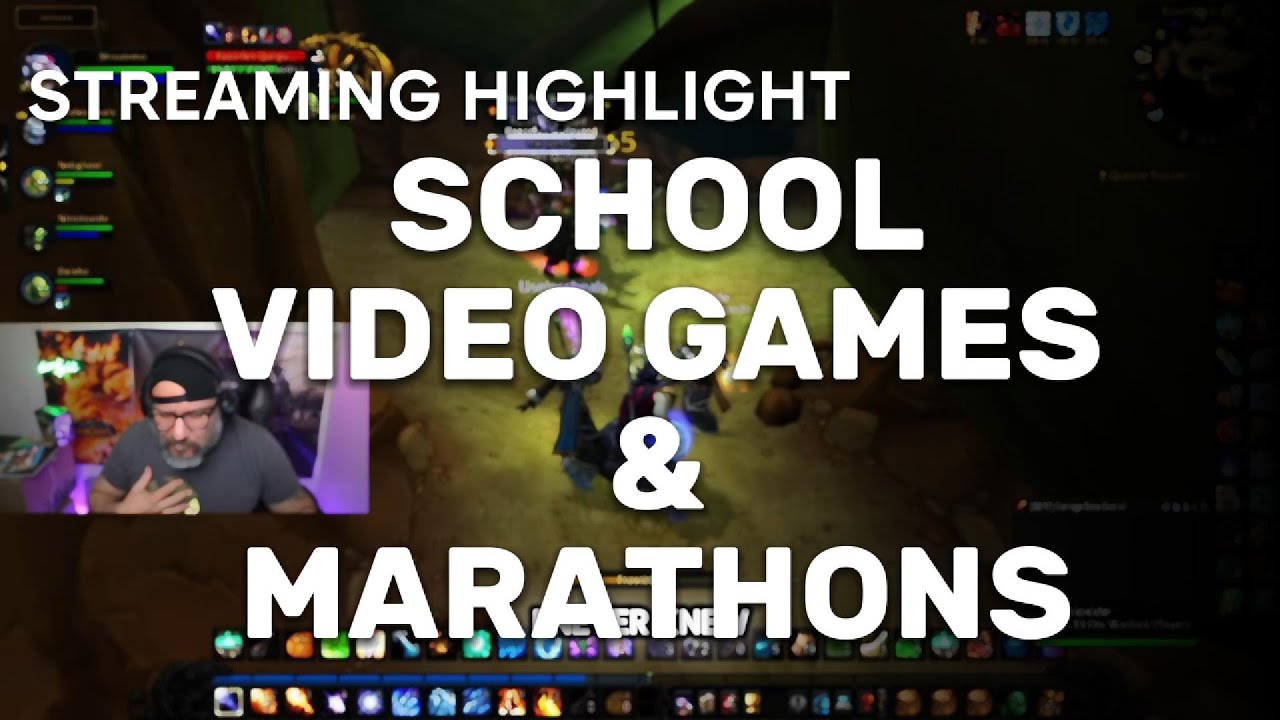 STREAM HIGHLIGHT: SCHOOL, VIDEO GAMES & MARATHONS - YouTube