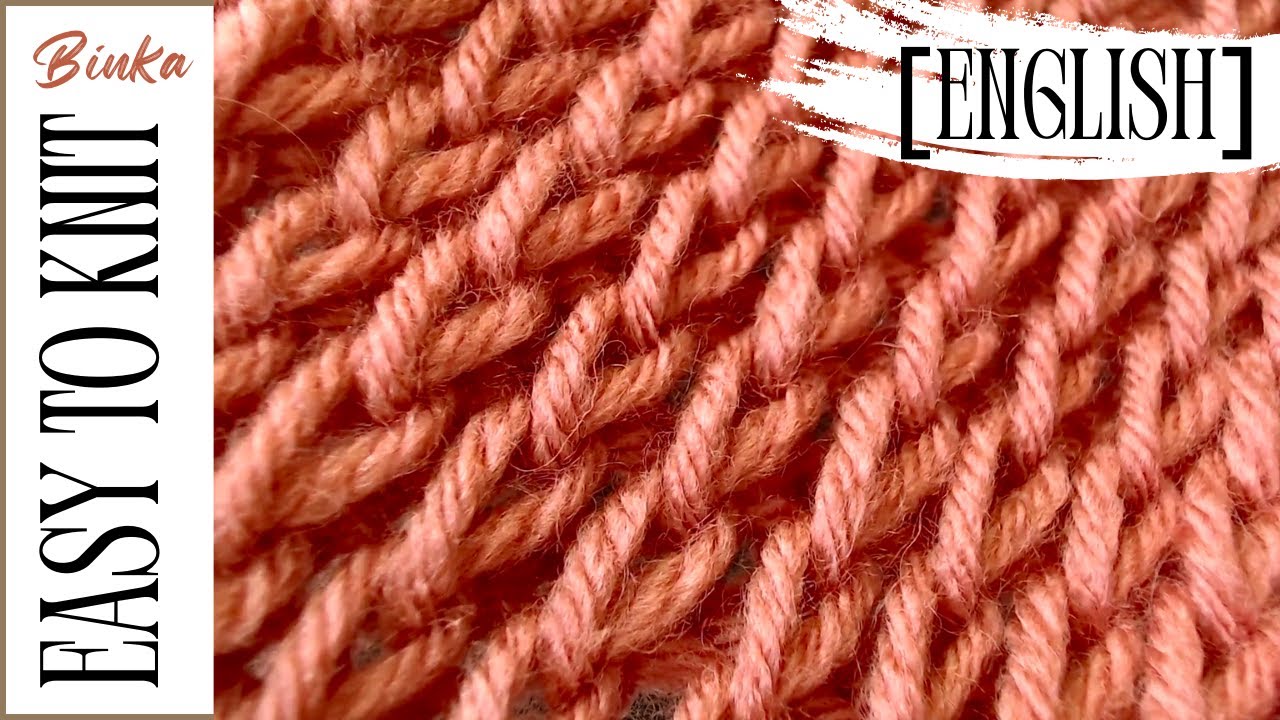 [English] Еasy-to-do, beautiful-looking elastic knit. - YouTube