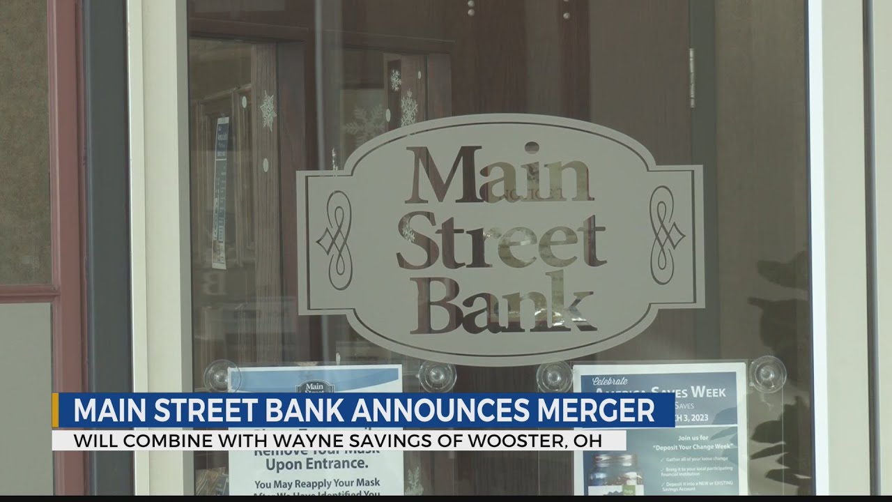 Main Street Bank and Wayne Savings announce merger - YouTube