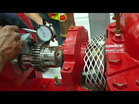 Fire pump alignment - YouTube