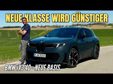 BMW iX3 40: Neue Klasse SUV wird günstiger! Heckantrieb und kleinerer Akku ab 63.400 Euro | 2026