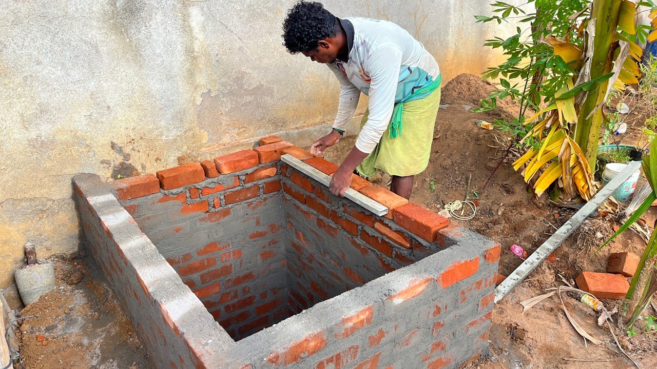 Construction Techniques of WaterTank_Underground Brick WaterTank Build ...