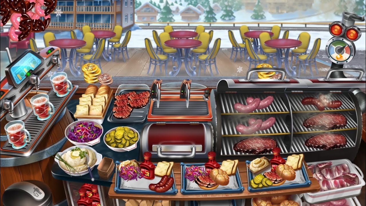 Cooking Fever - Smokey Grill BBQ Level 40 🪵🔥 (3 Stars/Orders Memorized ...