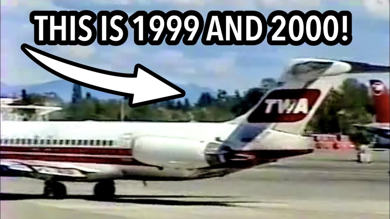 Airport Footage from 1999 and 2000! Retired airplanes, Old liveries ...
